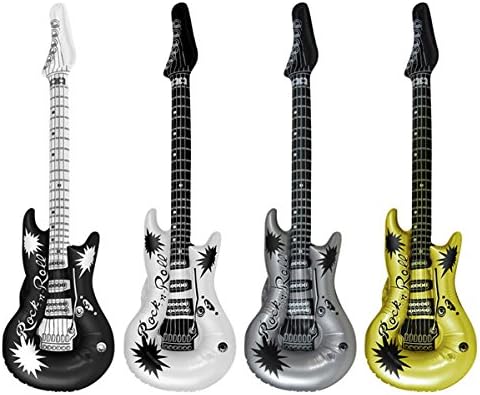 Amazon.com: Range Wholesale PACK OF 2 INFLATABLE GUITAR - ROCK & ROLL ...