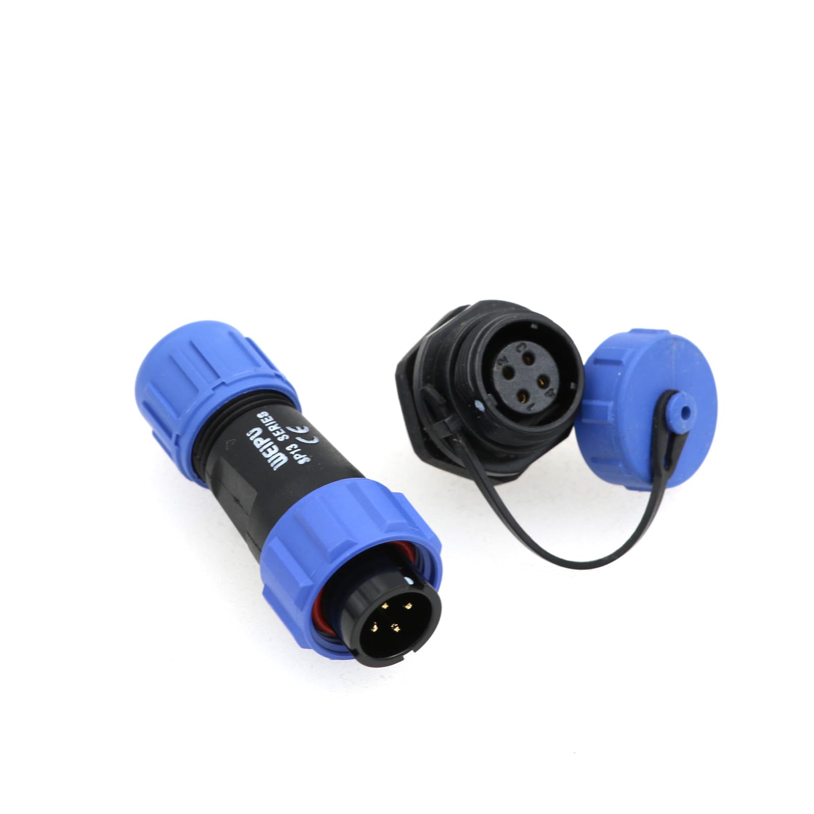Buy WEIPU SP13 Plastic Aviation 4Pin Waterproof Circular Power Plug ...