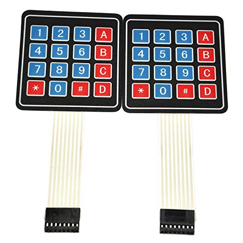 Gikfun 4 x 4 Matrix Array 16 Key Membrane Switch Keypad Keyboard for Arduino AVR PI Pack of 2PCS ...