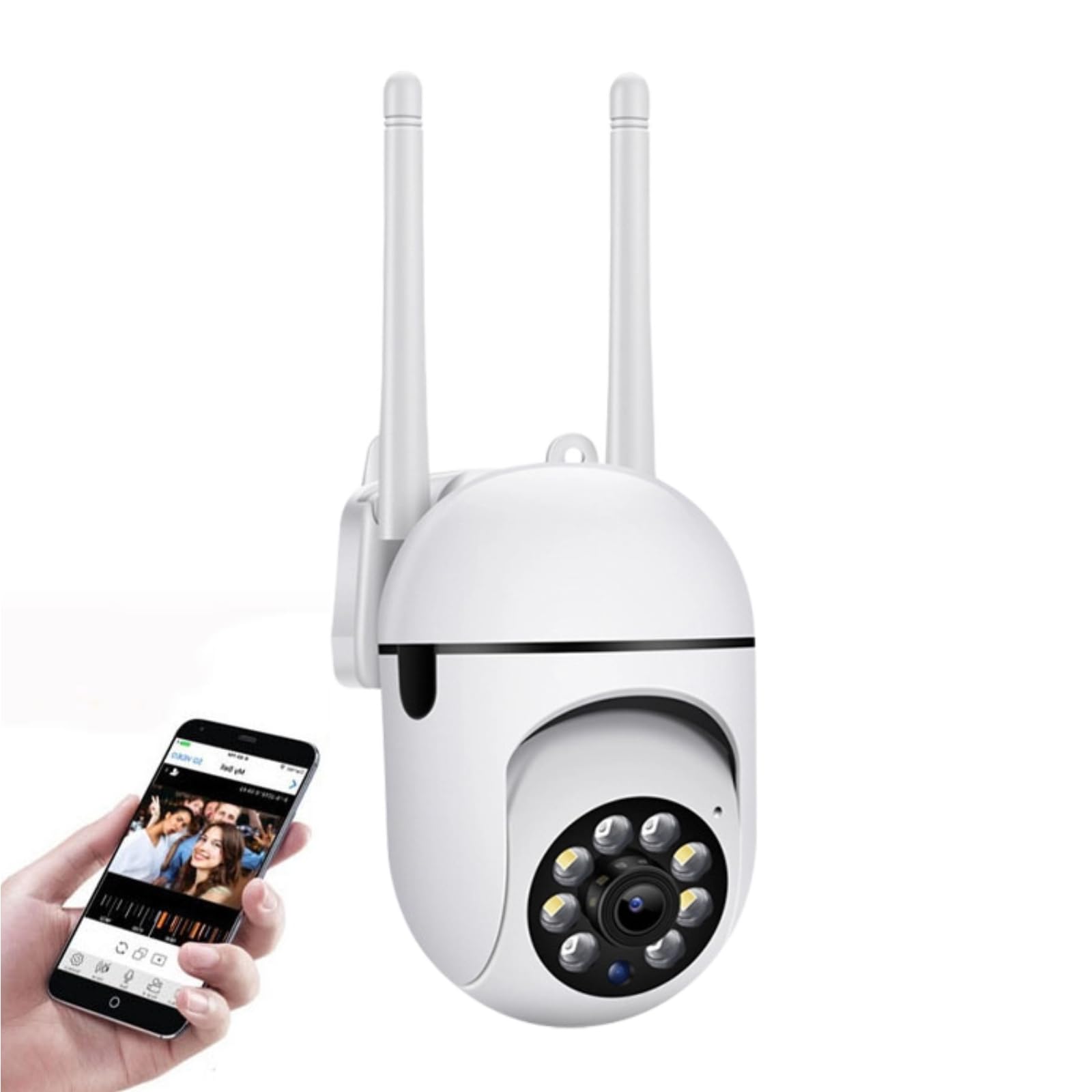 Cuifati Güvenlik Kamerası Kablosuz Dış Mekan, Mini PTZ Wifi IP Kamera ...