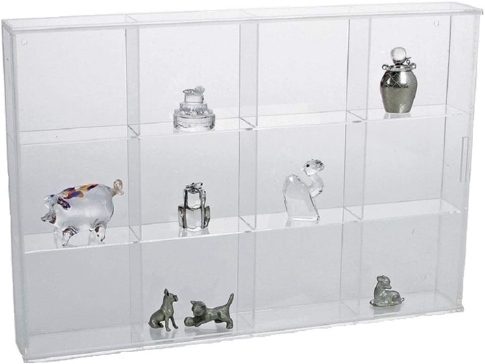 Amazon.com: Acrylic Glass Display Case for Rocks, Minerals & Figurines ...