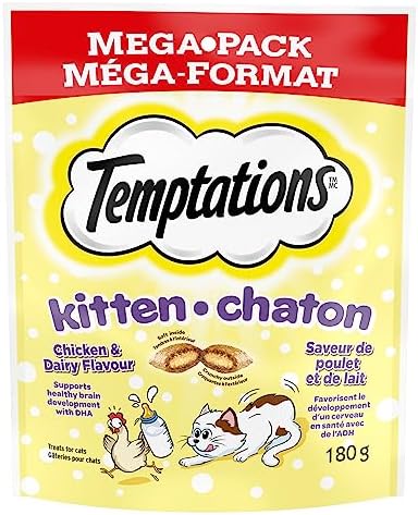 Temptations Kitten Cat Treats, Healthy Brain Development, Chicken ...