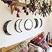 Amazon.com: Slthe 5 Piece Moon Phase Mirror Set, Scandinavian Natural ...