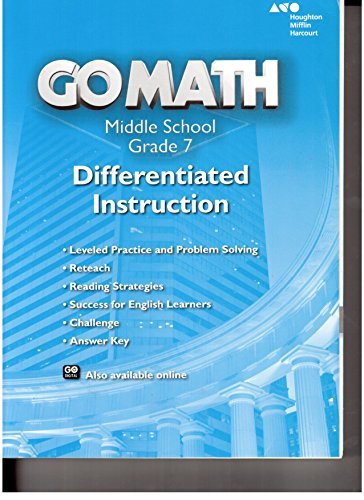 Holt McDougal Go Math! California: Differentiated Instruction Resource ...