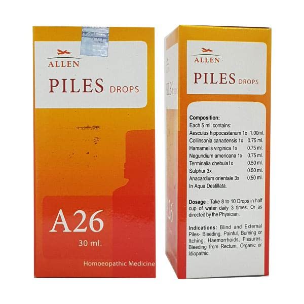 Buy Allen A26 Piles Drop - 30 ML |Pack Of 1| Online at Low Prices in ...