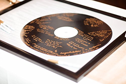 Amazon.com: Realistic Record Wedding Song Guest Book Alternative -First ...