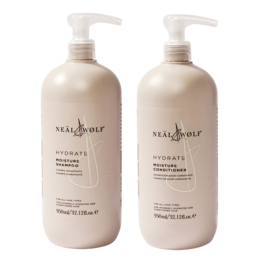 Neal & Wolf Hydrate Moisture Shampoo & Conditioner 950ml Duo for Dry ...