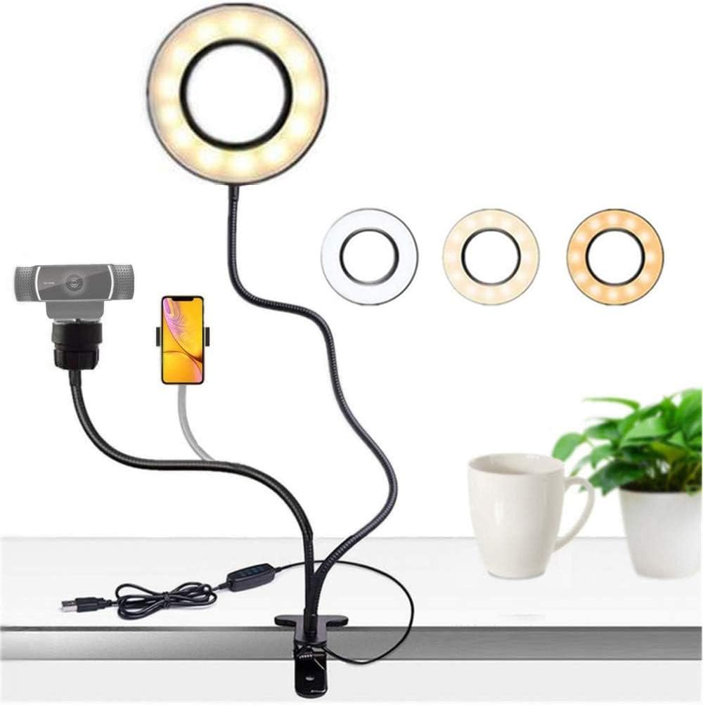 Webcam Light, Ring Light for Logitech Webcam C920,C922x,C930e,Brio 4K ...