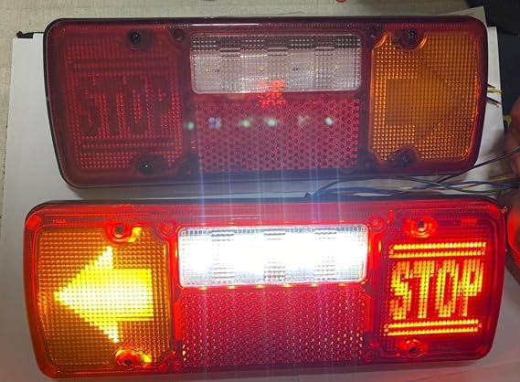 MALIK AUTO SPARE PARTS 12V TATA TRUCK ASHOK LEYLAND BUSES TAIL LIGHT ...