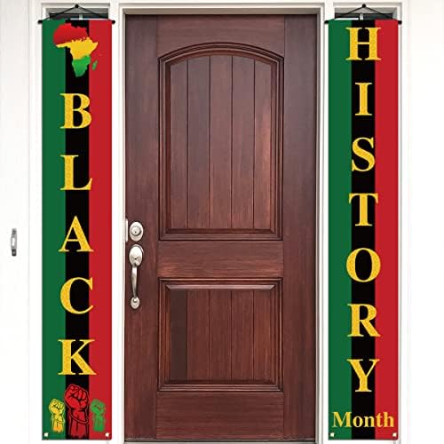 Amazon.com: Black History Month Decorations Porch Banner African ...