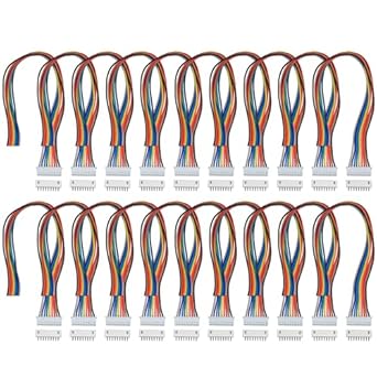 Electronic Spices 9 Pin XH JST Wire Connector 2.5mm Pitch Male and Female Pair 2515 Pack of 100 ...