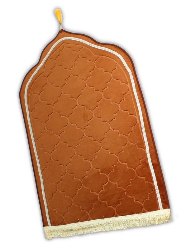 Buy ADIRNY Velvet Prayer Mat 44x28 inch Musalla Janamaz for Namaz ...