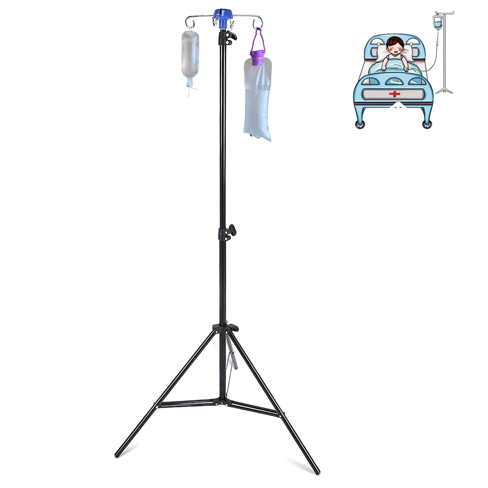 Amazon.com: Portable IV Poles, Collapsible Medical IV Poles Stands ...