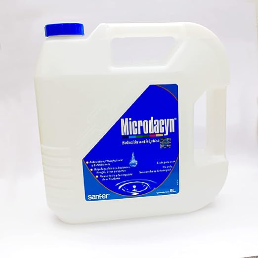 SOLUCION MICRODACYN ESTERILIZANTE Y ANTISEPTICA 5 LITROS : Amazon.com ...