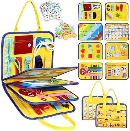Amazon.com: Esjay Toddler Busy Board Montessori Toys for Boys Girls ...
