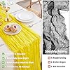 Amazon.com: Niallant Yellow Cheesecloth Table Runner, 10 Ft x 120 ...