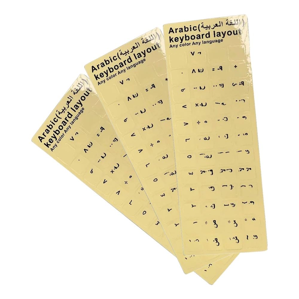 Taimi Universal Arabic Keyboard Stickers, Transparent Background, with ...