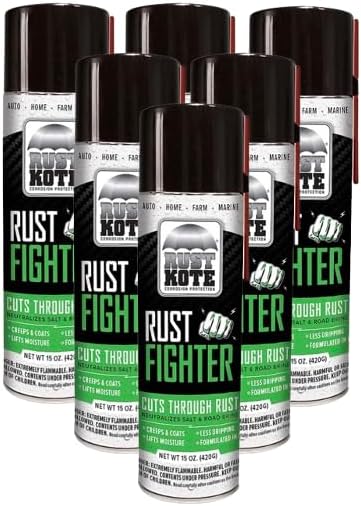 Amazon.com: 6 Pack - RustKote - Rust Fighter Aerosol, 15oz, Corrosion ...