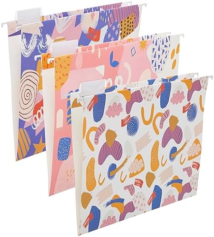 Amazon.com : Y YOMA 9 Pack Decorative Hanging File Folders Letter Size ...