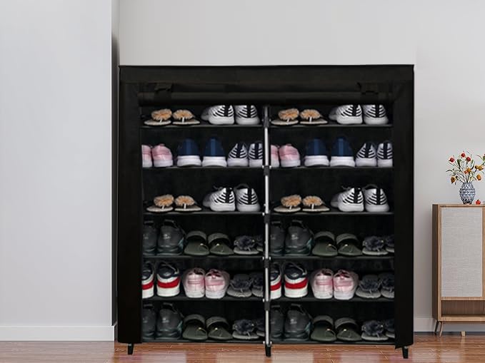 PHILOSHOP 12 Layer shoes rack for home, Adjustable Shoe stand organizer ...