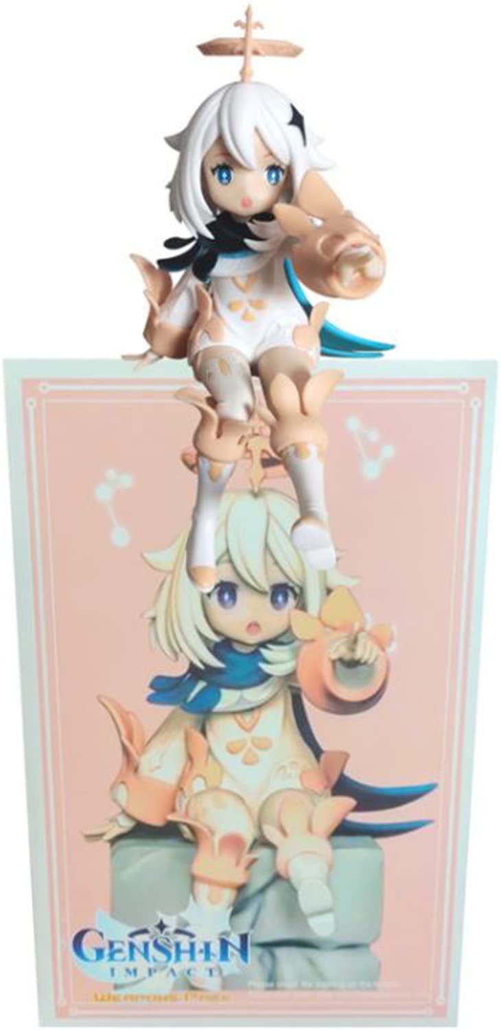 Genshin Impact Sitting Paimon Figure 13cm Pvc Paimon Anime Figure ...