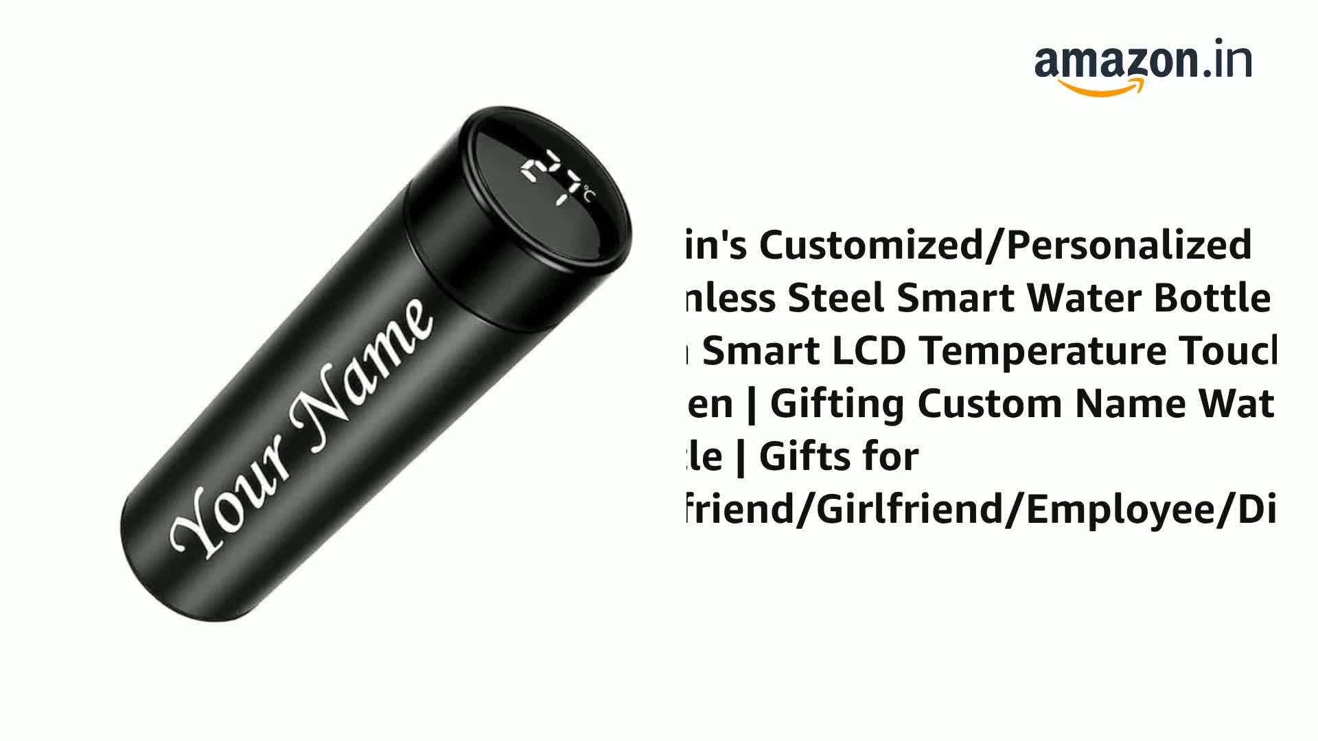 Watch Berlin's Customized/Personalized Stainless Steel Smart Water ...