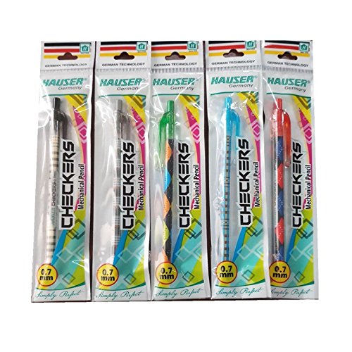 Hauser Checkers 0.7mm Mechanical Pencil Box Pack | German Technology ...