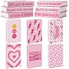 Amazon.com: CNhoqc 6pcs Preppy Pink Decorative Fake Book, Preppy Happy ...