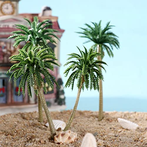 Woohome 60 PCS Model Trees Coconut Palm Model Trees, Mixed Model Trees ...