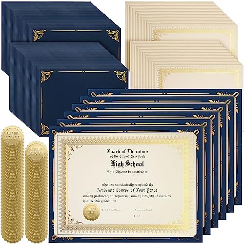 Amazon.com : 200 Sets Certificate Paper Kit Single Sided Award ...