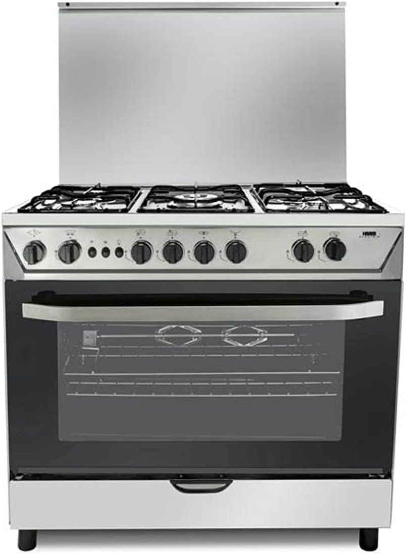 Haam HM90GF-20 Important Egyptian Gas Oven with 5 Burners, 90 cm Width ...