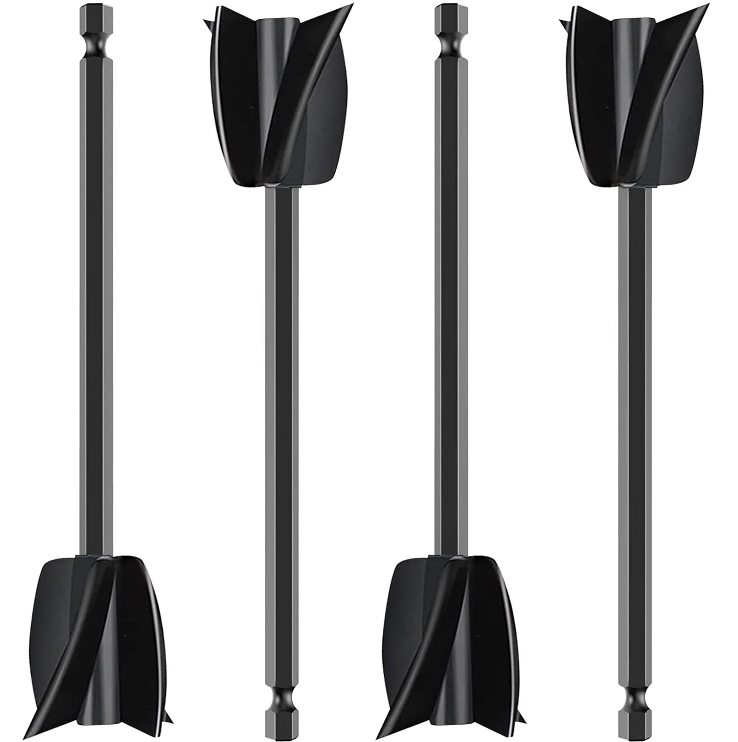 Resin Mixer Paddles, 4 Pcs Epoxy Mixer Attachment for Powerful Mixing ...