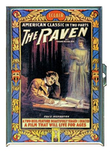 Amazon.com: Edgar Allan Poe The Raven Stainless Steel ID or Cigarettes ...