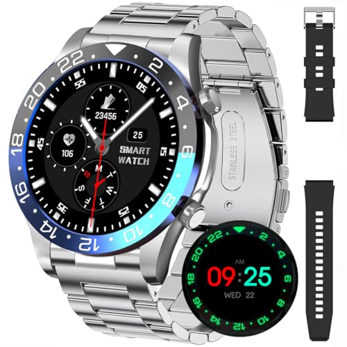 Rollstimi Mens Smartwatch Bluetooth Make Calls with 1.52in Big Screen ...