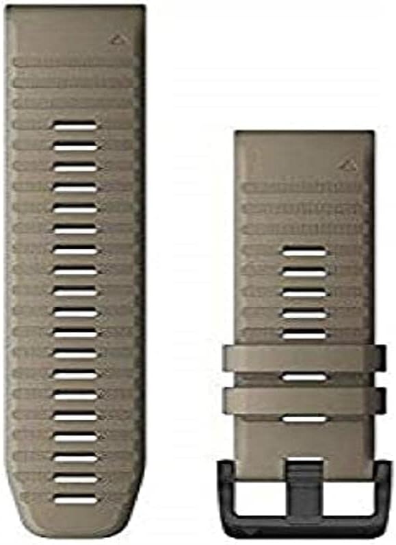 Amazon.com: Garmin QuickFit 22 Watch Band - Dark Sandstone Silicone ...