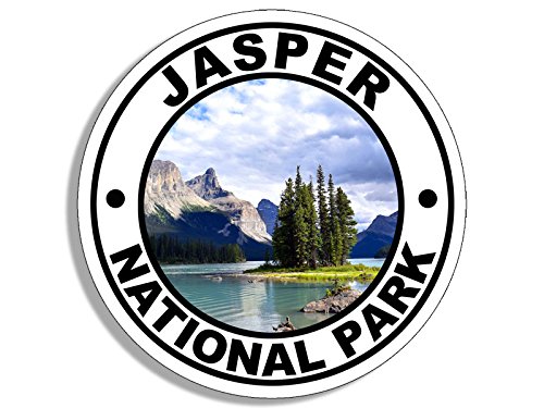 Amazon.com - Round Jasper National Park Sticker (Travel rv Hike Alberta ...