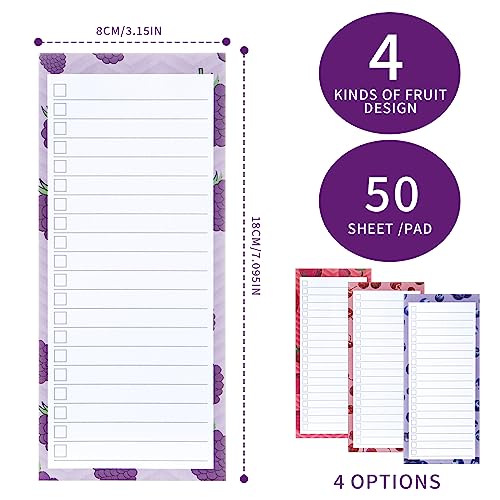 Snapklik.com : Camelmother 4Magnetic Notepads For Refrigerator Grocery ...