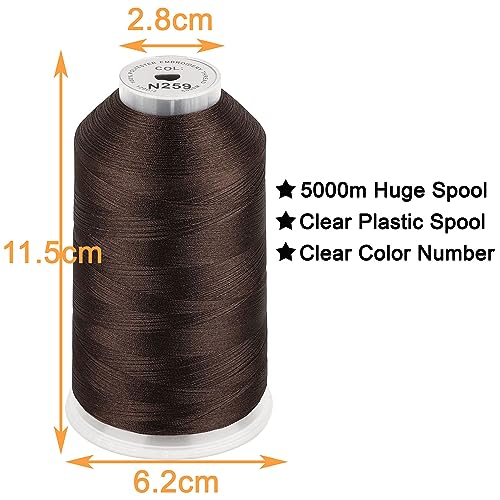 Snapklik.com : New Brothread - Single Huge Spool 5000M Each Polyester ...
