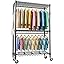Amazon.com: M MZG Heavy Duty Rolling Garment Rack 3 Tiers Adjustable ...