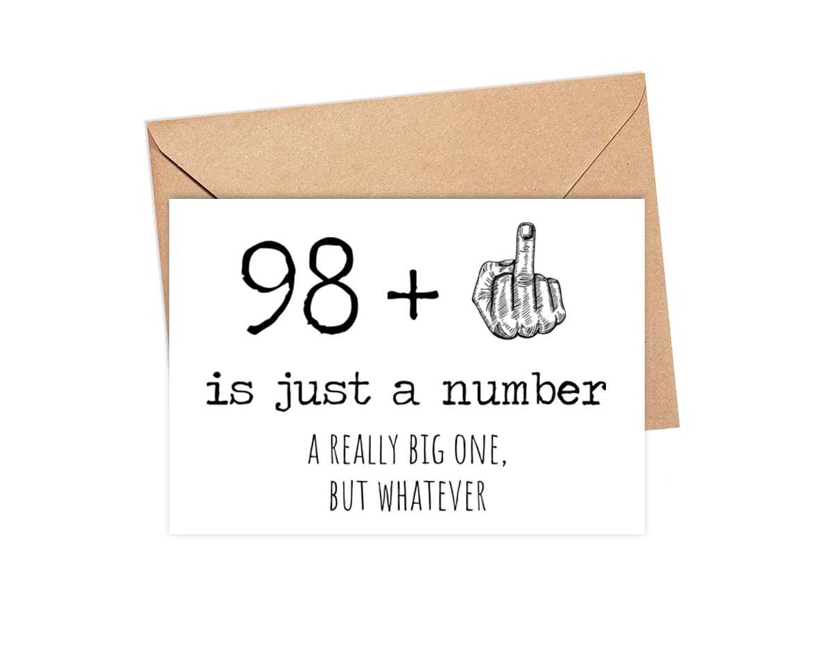 Snapklik.com : 99th Birthday Card - 99 Is Just A Number A Really Big ...