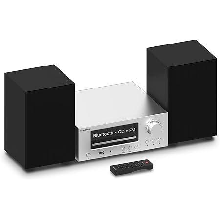 Amazon.com: Bluetooth Stereo Shelf System and CD Player, 100W Home ...