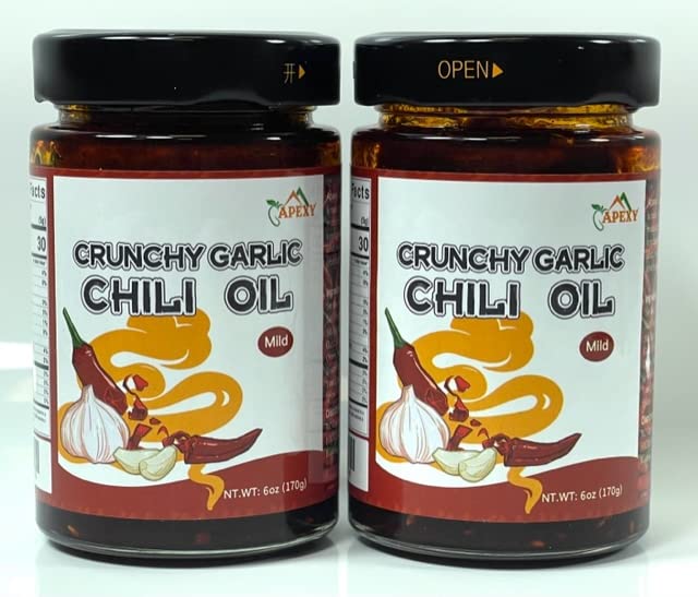 Amazon.com: Apexy Crunchy Garlic Chili Oil All-Natural Chili Oil Sauce ...