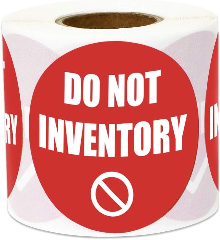 Amazon.com : Do Not Inventory Stickers - Bright Red Label for Quality ...