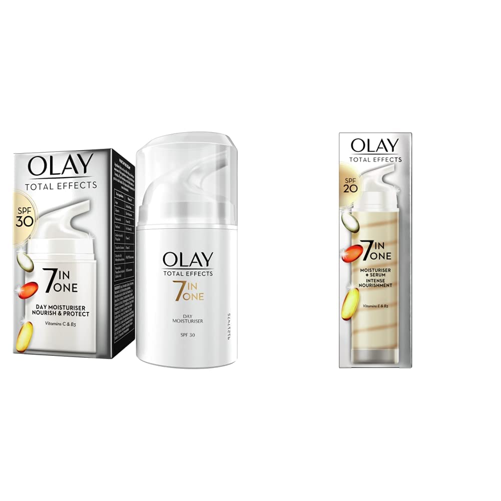 Olay Total Effects 7in1 Moisturiser With SPF 30 & Niacinamide, 50ml ...