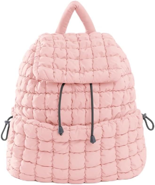 Amazon.com: VAKAER Puffer Backpack for Women Lightweight Quilted Hiker ...