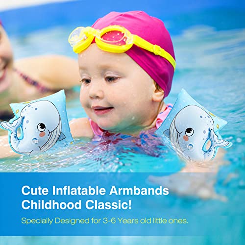 MoKo Inflatable Swim Floater Sleeves for Kids, Cartoon Swimiming ...