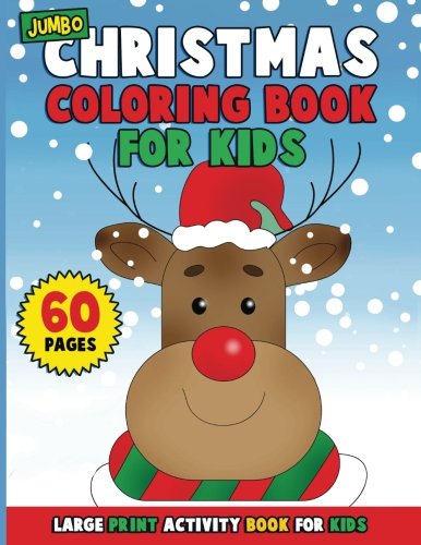 Amazon.com: JUMBO Christmas Coloring Book for Kids: Big Book of Large ...
