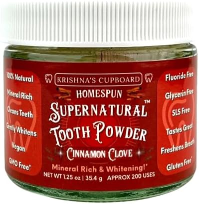 Amazon.com : Krishna's Cupboard Supernatural Organic Tooth Cleaning ...