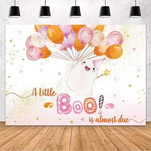 Amazon.com : Avezano Halloween Baby Shower Backdrop A Little Boo is ...