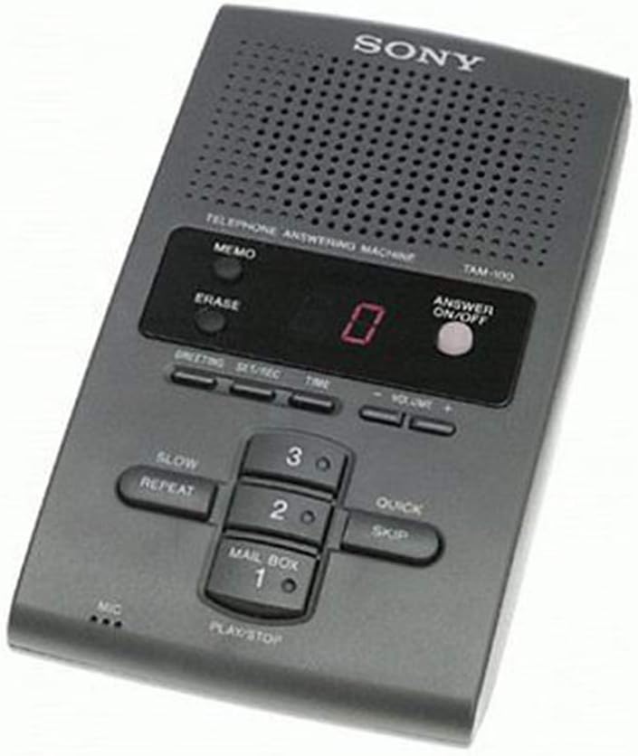 Amazon.com : Sony TAM100 Gray Answering Machine : Answering Devices ...